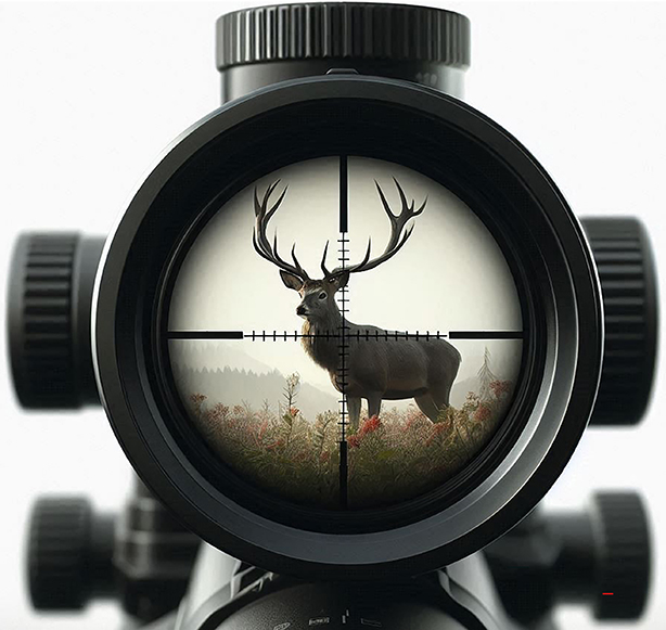 Deer Hunter Crosshairs Gun Scope Iron On Transfer #7 - Divine Bovinity ...